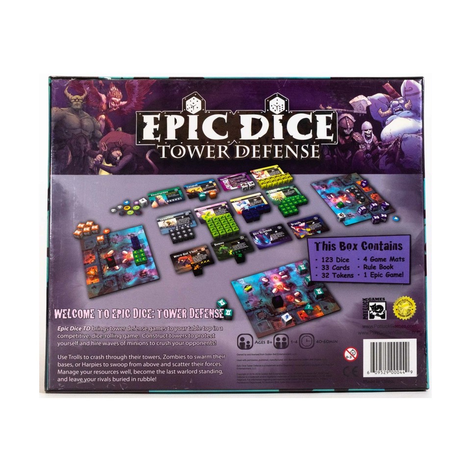 Potluck Games Dungeon Dice Epic Dice Tower Defense Box SW (New ...