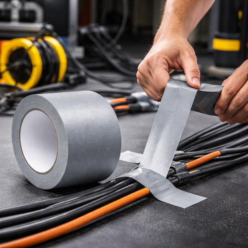 MARKSMAN DUCT TAPE Waterproof GAFFER Cloth 2" 48MM x 50M SILVER UK ...