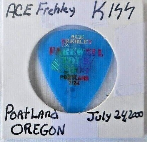 Kiss Ace Frehley Guitar Pick Oregon Portland Or Farewell Tour 7/24/2000 ...