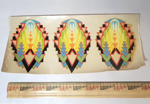 vintage c1930s Unused Art Deco DECALS, Coin-op Machine or Arcade Game ...