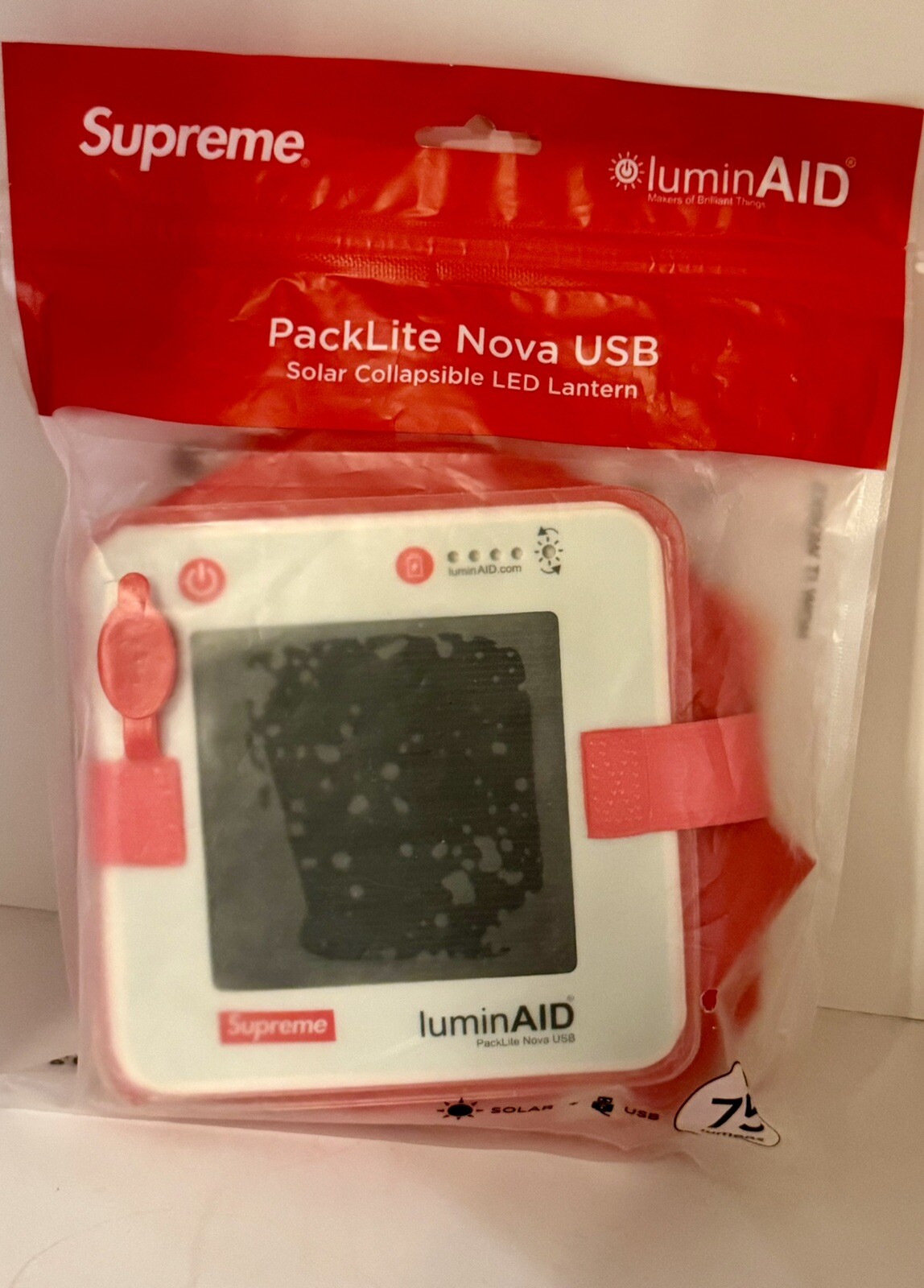 NEW SUPREME LUMINAID PACKLITE NOVA USB LANTERN SS18 CAMP IN HAND READY ...