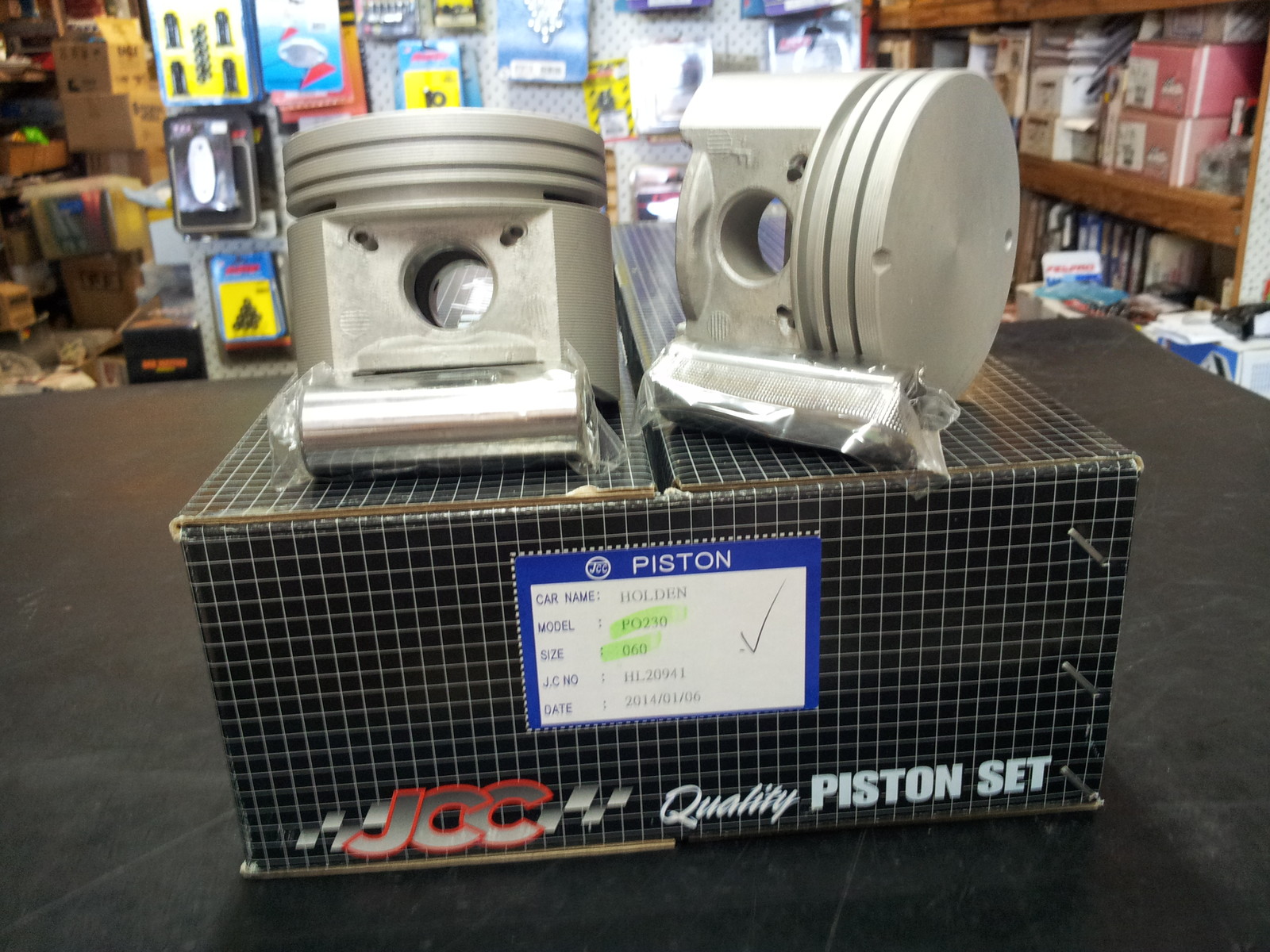 Holden V8 253 4.2l Red Blue Cast Flat Top Piston Set 040 JCC 8rp4200 ...