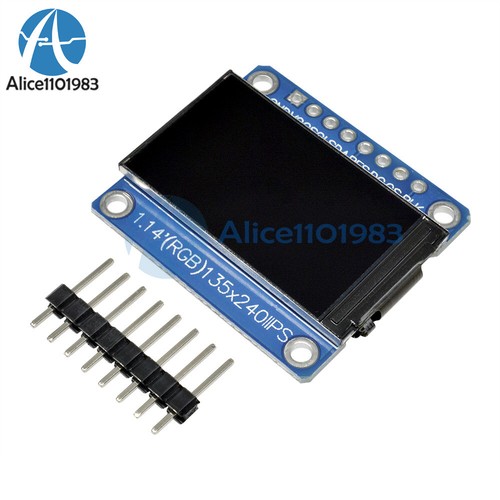 1.14" 8PIN 135*240 SPI HD IPS Full Color TFT Display Screen ST7789 ...