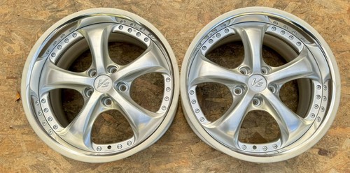JDM WORK VS-KF 18 inch 8.5J45 PCD114.3 5 holes 5H deep rim rebarrel Sil ...