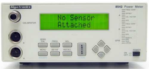 Giga-tronics 8542 RF Power meter -70/+47 dBm bolometro opt. 02-06 ...