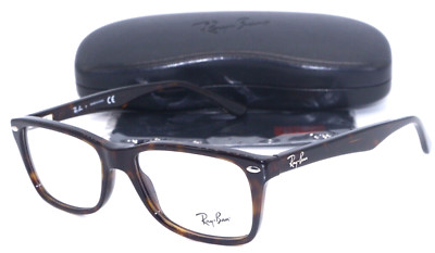 NEW RAY-BAN RB 5228 2012 RECTANGLE DARK HAVANA AUTHENTIC FRAME ...