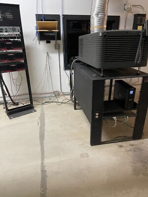 Cinema Projection Booth Equipment Christie 2220 and 2308 projectors w ...