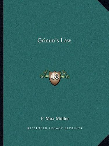 Grimm's Law by F. Max Müller (2010, Trade Paperback) for sale online | eBay