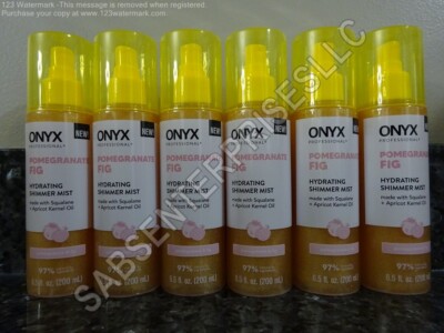 6 ONYX Professional POMEGRANATE FIG Hydrating Shimmer Mist 6.5 FL oz ...
