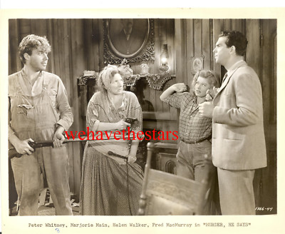 Vintage Fred MacMurray Helen Walker MURDER HE SAYS '45 Publicity ...