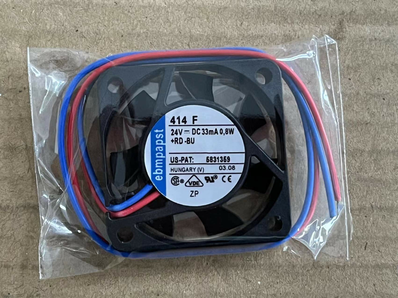 1pc PAPST TYP 414F fan 24V 0.8W 4CM 4010 inverter fan 2 wire | eBay