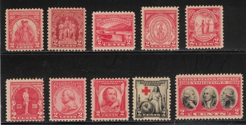 US Stamps Scott 657 680 681 682 683 688 689 690 702 703 - Mint OG 4NH ...