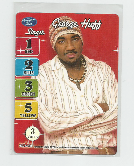 GEORGE HUFF FLEER AMERICAN IDOL GAME CARD INSERT | eBay