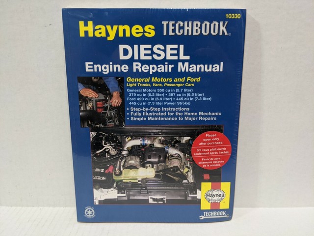 Haynes Diesel Engine Repair Manual Techbook 10330 GM V8 Ford GMC ...