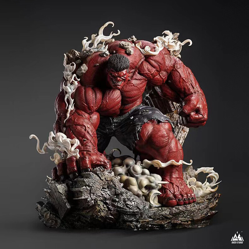 Queen Studios QS 1/4 Hulk Red Ver Resin Painted Statue Pre-sell Limited ...