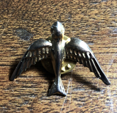 Silver Tone Dove Flying Collectors Metal Travel Lapel Pin | eBay