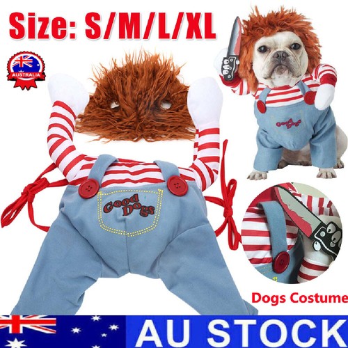Pets Dogs Costume Party Chucky Halloween Cosplay Poppy Fancy Dress ...