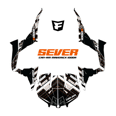 SEVER Racing Graphics Decal Kit fits 13-16 Can-Am Maverick 1000R XDS ...