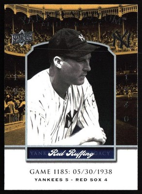 2008 Upper Deck Yankee Stadium Legacy #1185 Red Ruffing | eBay