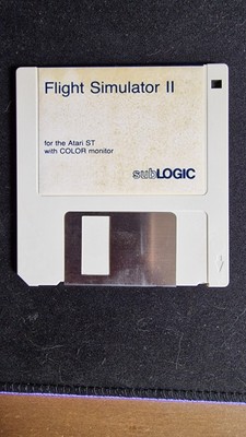 Flight Simulator II (subLOGIC, 1984) Atari ST Game – 3.5" Floppy Disc ...