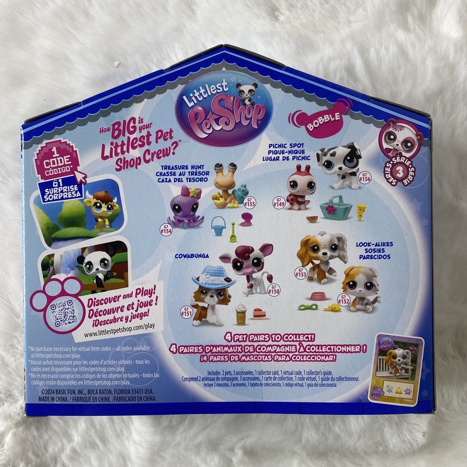 Littlest Pet Shop G7 LPS Pet Pairs Look-Alike Spaniel Cat Orange Paw ...