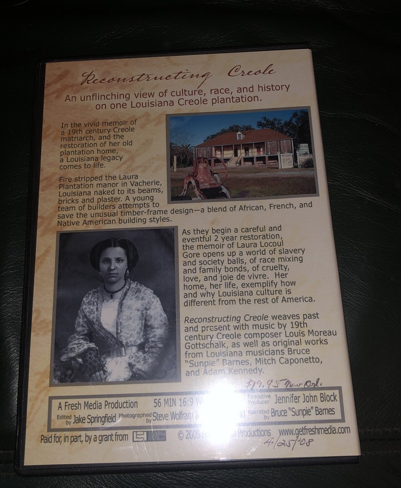 Reconstructing Creole RARE DVD Fresh Media 2007 56 min. Bruce Sunpie ...