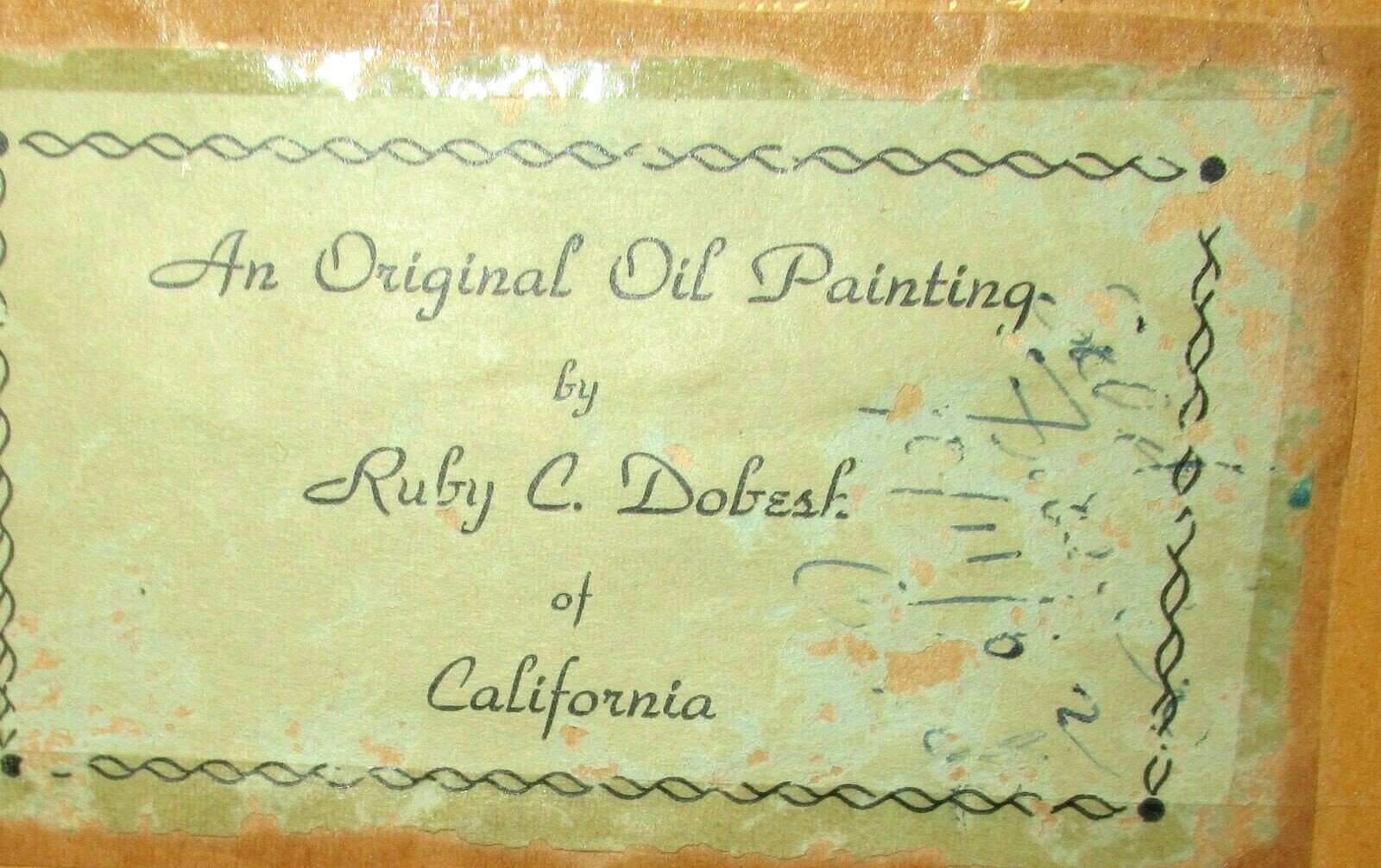 RUBY C. DOBESH CALIFORNIA LANDSCAPE OIL BOARD PAINTING UNFRAMED | eBay