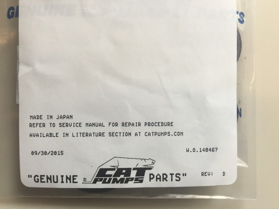 76262 SEAL KIT FOR CAT PUMP 67DX39G1I And DXPW60605 Pressure Pump ...