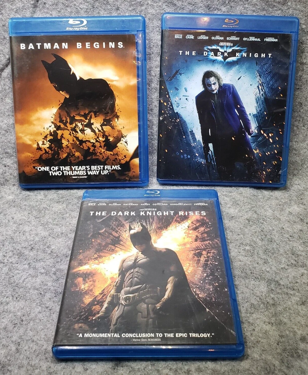 The Dark Knight Trilogy Blu Ray Cover
