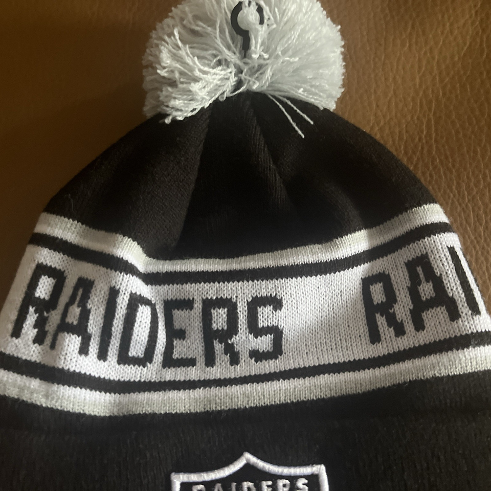 Las Vegas Raiders Knit Winter Hat Beanie New Era Cap Removable Pom ...