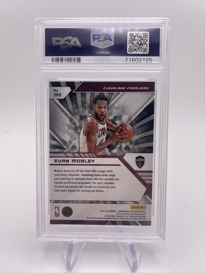 2021 Panini Chronicles XR #380 Evan Mobley Pink Rookie PSA 9 | eBay
