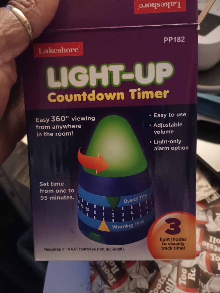 Lakeshore Learning Teaching Teacher Classroom Light Dome Timer Red ...