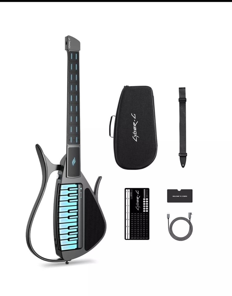 Enya CYBER-G Stringless Smart Guitar, Foldable Travel Backing Guitarra ...