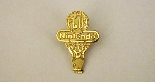 Super Mario Vintage Club Nintendo Pin Badge SNES NES World Kart Bros ...