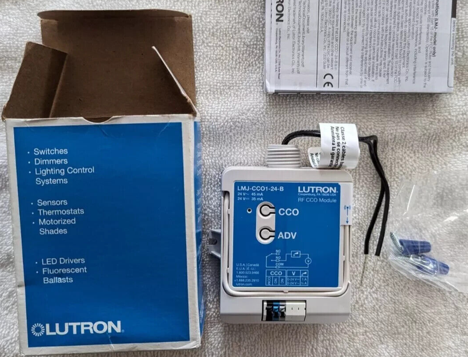 Lutron LMJ-CCO1-24-B RF CCO Module Radio Ra2 QS Homeworks NEW SHIPS ...