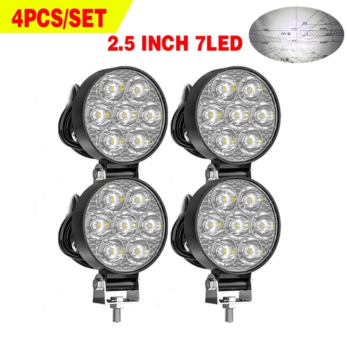 2.5inch LED Work Light Round Work Light 12V 24V Auto Light Fog Lamp ...