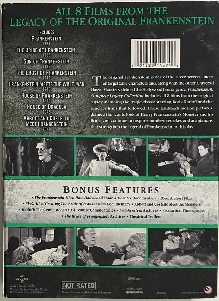 Frankenstein: Complete Legacy Collection (DVD) 25192248399| eBay