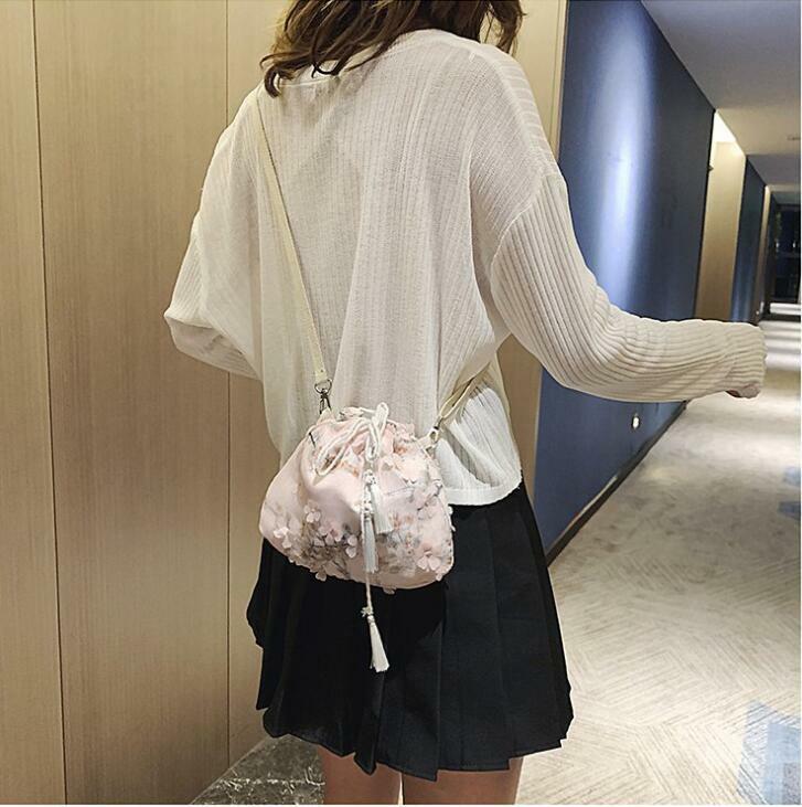 Women's Bag Ancient Costume Handbags Flower Chinese Bag Purse Hanfu Bag ...