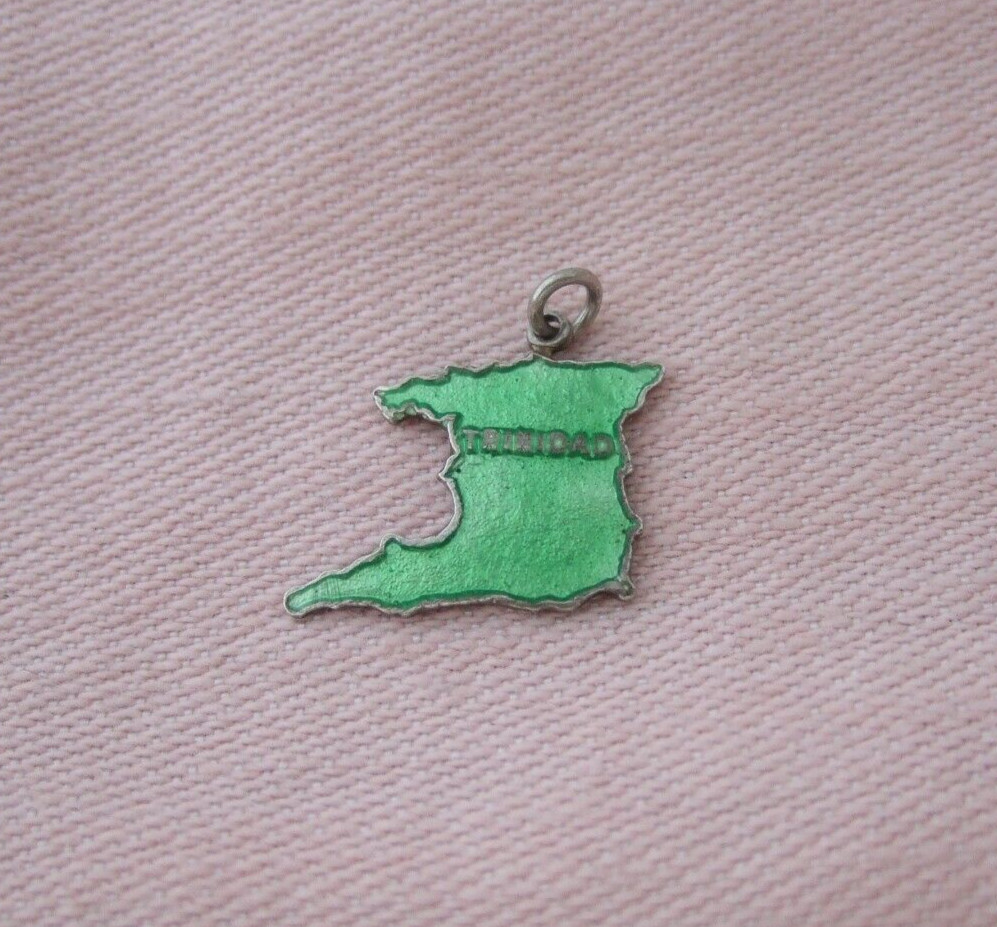 Vintage TLM THOMAS L MOTT ~ TRINIDAD MAP Sterling Sil… - Gem