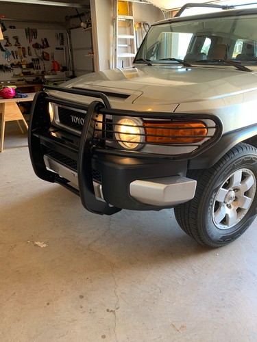 ATU Fit 07-14 Toyota FJ Cruiser Black Grille Brush Bumper Guard Crash ...