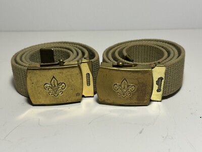 2 vintage boy scout belts, originals 1950-1960s | eBay