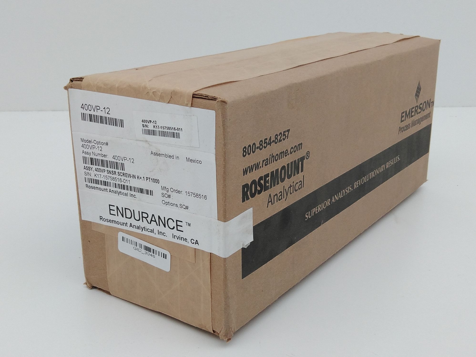 Rosemount 400VP-12 Endurance Conductivity Sensor for sale online | eBay