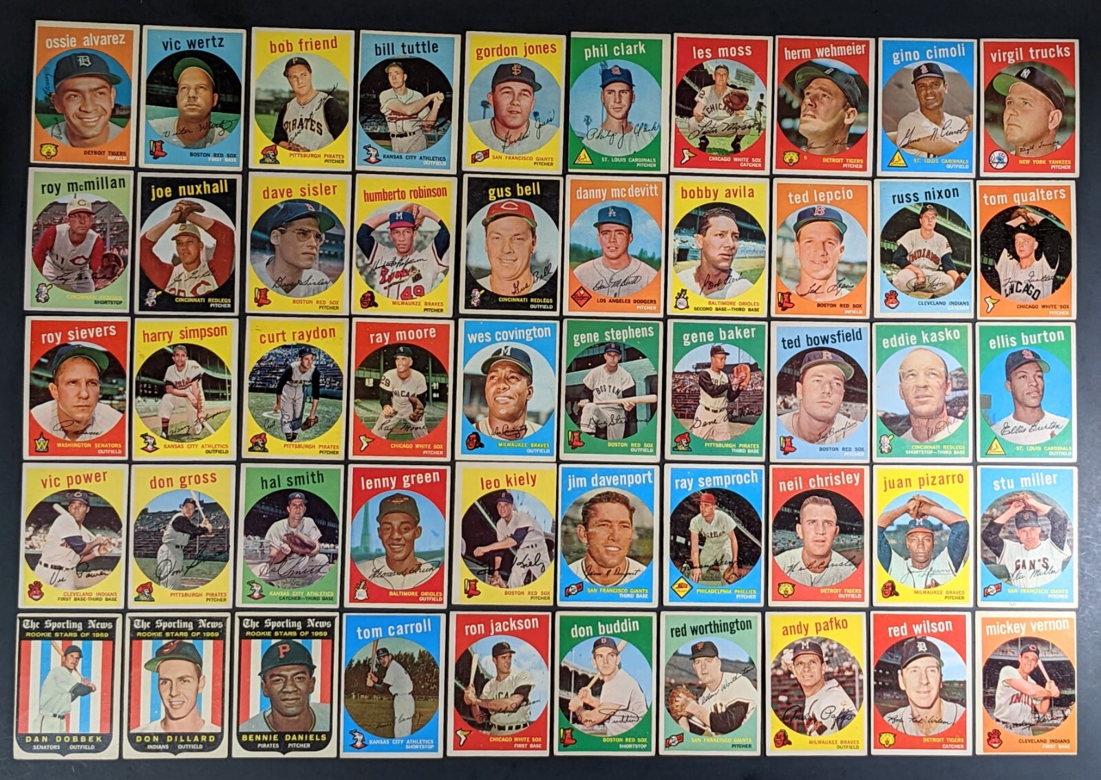 1959 Topps Baseball Starter Set 50 Cards | eBay