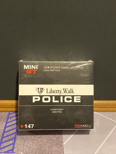 MINI GT LB Works Nissan GT-R R35 Liberty Walk Police #147 -LE 3000 Pcs ...