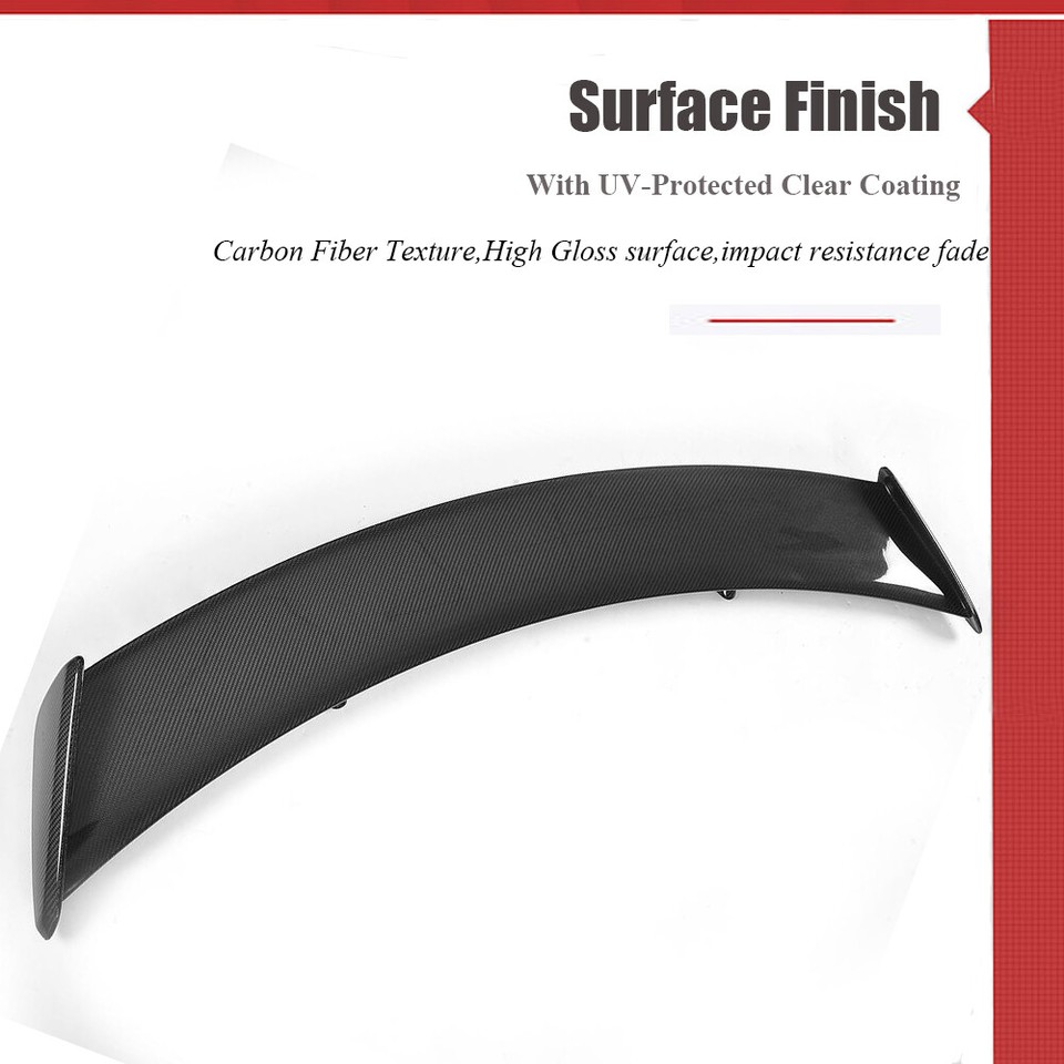 For Jaguar F-TYPE SVR R Coupe 2014-2021 REAL CARBON Rear Trunk Spoiler ...