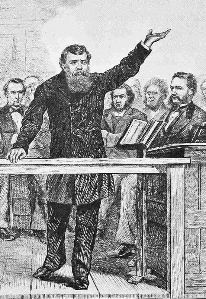 DWIGHT L MOODY *2X3 FRIDGE MAGNET* PREACHER EVANGELIST BIBLE INSTITUTE ...