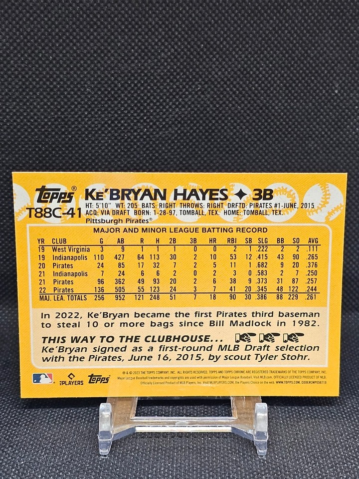 2023 Topps Chrome 35th Anniversary Silver Pack Mojo Ke'Bryan Hayes # ...