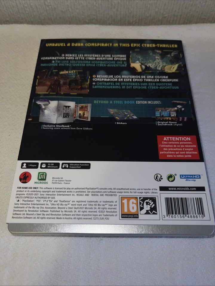 Beyond a Steel Sky Steelbook Edition PS5 | eBay UK