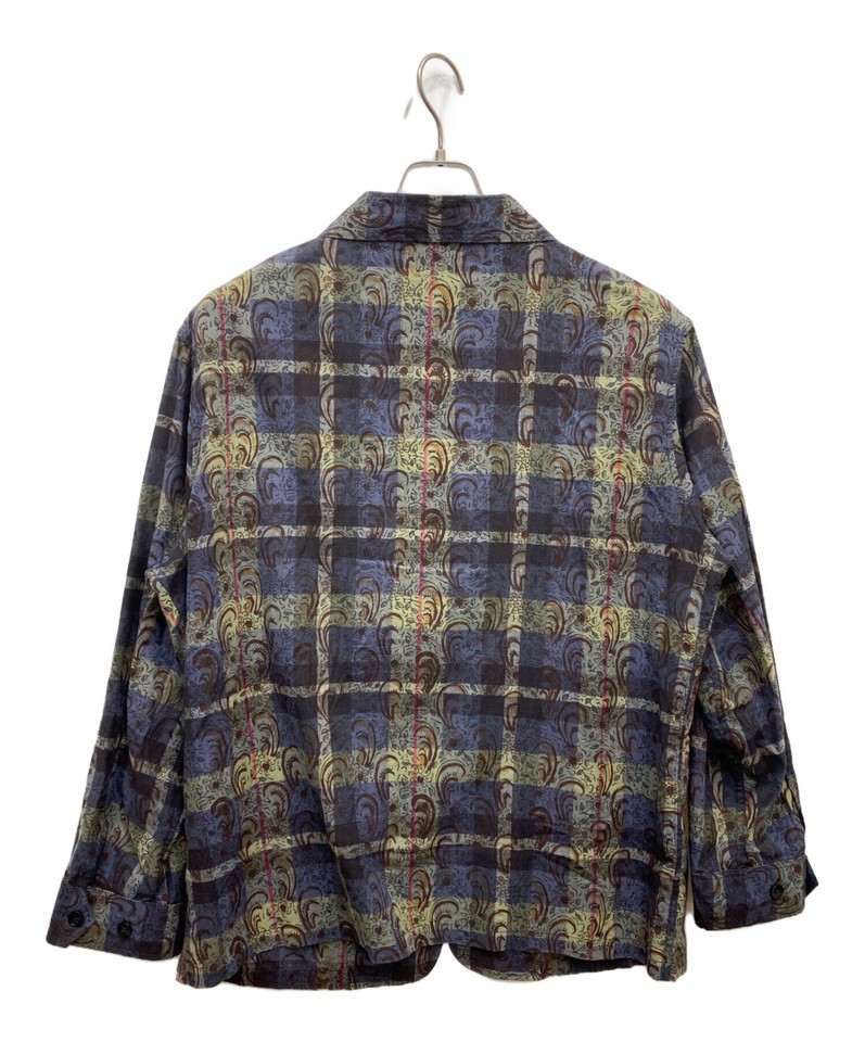 South2 West8 Pen Jacket Batik Over Print Size: M Blue Men IN867 | eBay