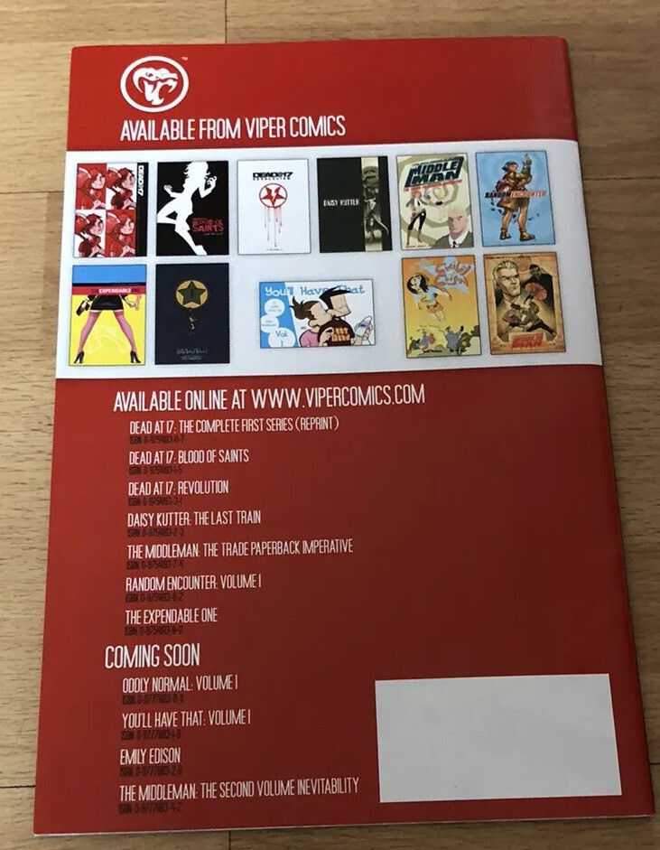 Viper Comics Presents: Dead At 17, Emily Edison, A Bit Haywire, Dummy’s ...